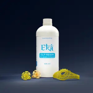 Yellow Resin | EKA DLP 3D Printer - A Jewelry 3D Printer